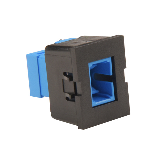 TRACJACK, SC, SIMPLEX, BLUE ADAPTER, FLUSH MOUNT, SINGLE-MODE, BLACK ...