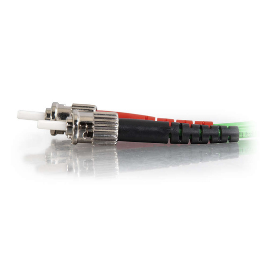 3.3ft (1m) ST-ST 62.5/125 OM1 Duplex Multimode PVC Fiber Optic Cable ...