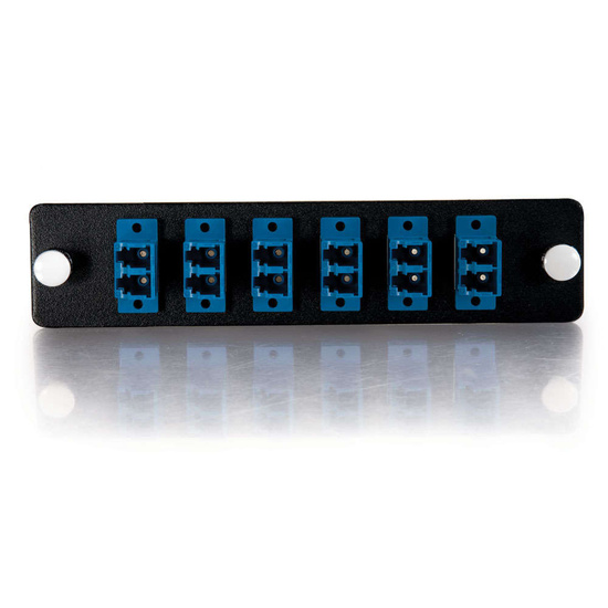 12-Strand, LC Duplex, PB Insert, Multimode/Single-Mode, Blue Adapter ...