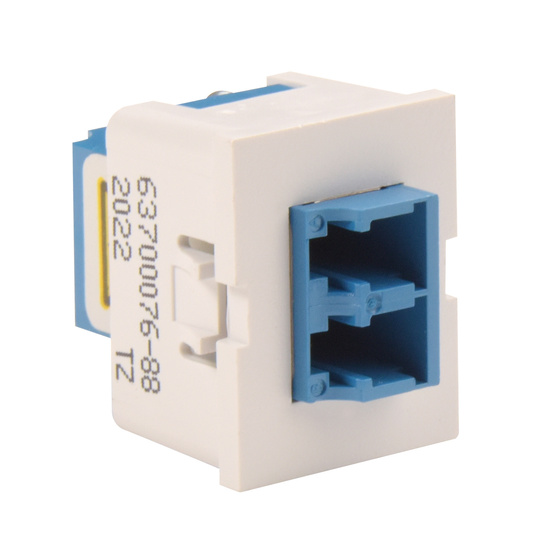 TracJack Module, 1-SC Simplex Multimode, Aqua adapter, Cloud White ...