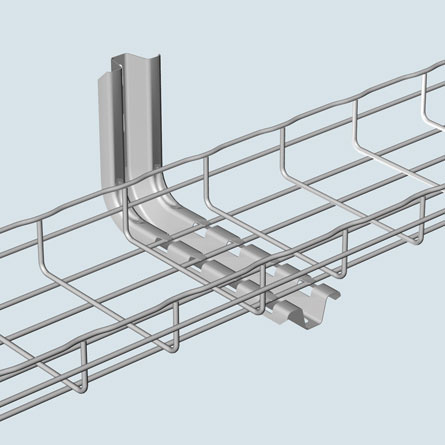 FAS L BRACKET-BLACK (2D,,4W,,6L) [941258] | Wire Mesh Trays | Cable ...