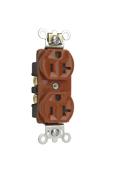 Dust and Moisture-Resistant Receptacle, 20A, 125V, Red