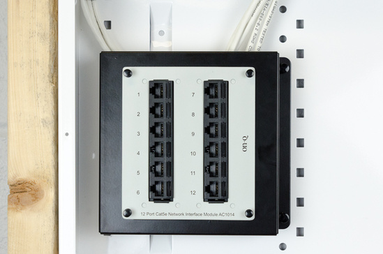 12 Port Cat 5e Network Interface Module Network Distribution Modules Structured Wiring
