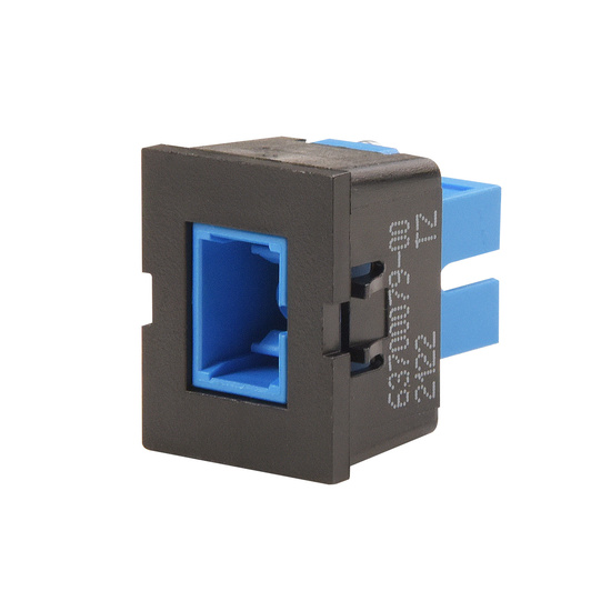 TRACJACK, SC, SIMPLEX, BLUE ADAPTER, FLUSH MOUNT, SINGLE-MODE, BLACK ...