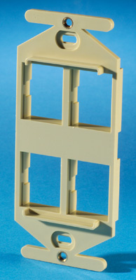 TRACJACK STYLISTICS FRAME, FOUR-PORT, ELECTRICAL IVORY | Workstation ...