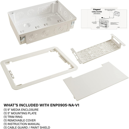 9 In Dual Purpose In Wall Enclosure With 5 In Mounting Plate