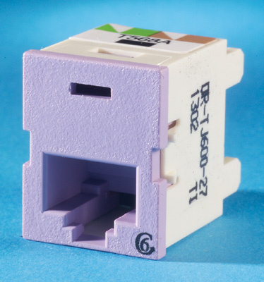 Clarity 6 TracJack, T568A/B, 180 degree, Purple | Jacks and Modules ...