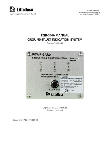 Ground Fault Indicator Lights