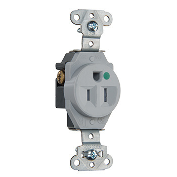 Hospital Grade Single Receptacles Tamper Resistant, Back and Side Wire ...