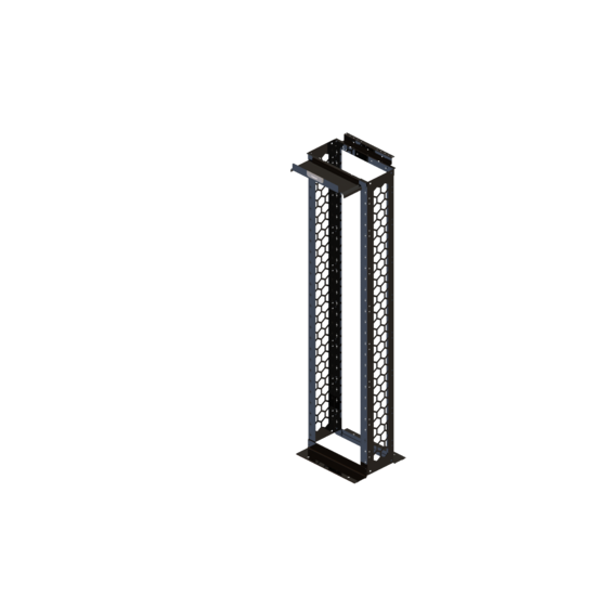 MM20 Channel Rack, 10.5" deep, 8 ft, 51 RU, tapped, Black | Premium ...