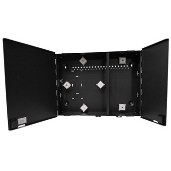 Q-Series 4 Panel Standard Density Wall Mount Fiber Enclosure Black ...