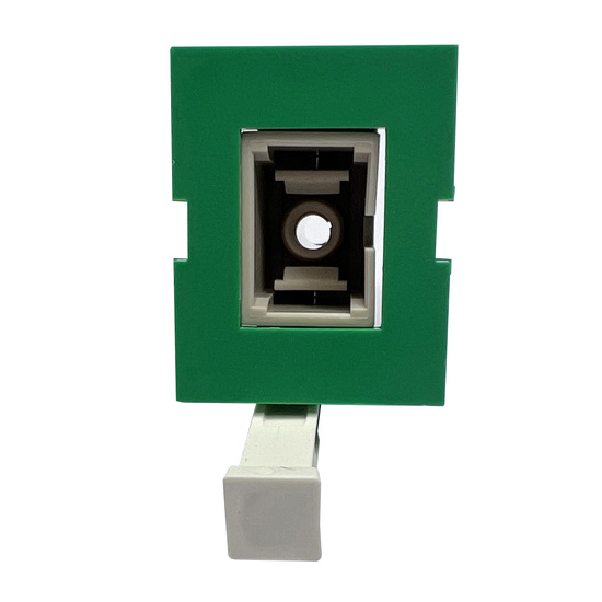 TracJack Module, 1-SC Simplex Multimode, Beige Adapter, Green Housing ...