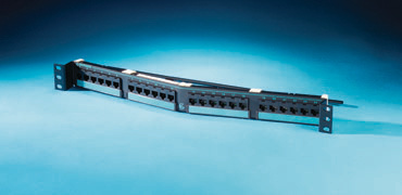Clarity 6 angled 24-port Category 6 patch panel - high density - six ...