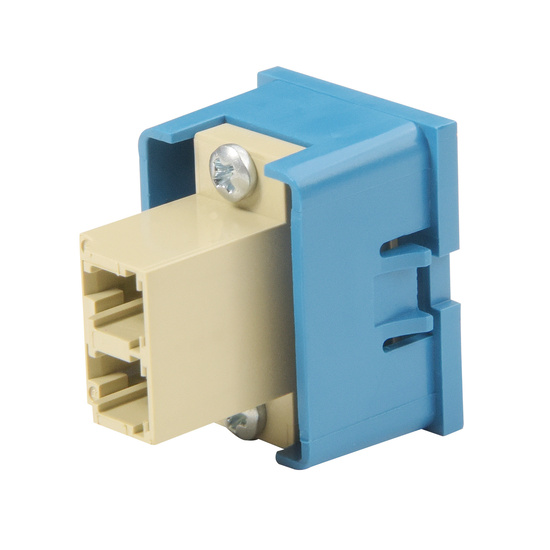 TracJack Module, LC Duplex, Multimode, Beige Adapter, Blue Housing ...
