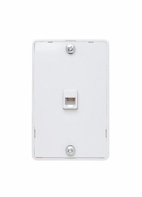 Modular Wall Mount Telephone Jack for Hanging Phones, White | Wall ...
