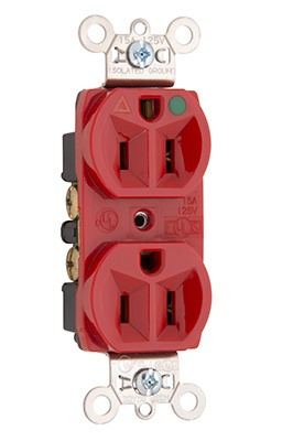 Isolated Ground Heavy Duty Hospital Grade Receptacles, Back and Side ...