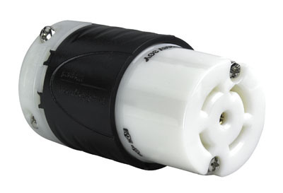 30A L2130 Connector - Black Back, White Front Body | Turnlok | Plugs ...