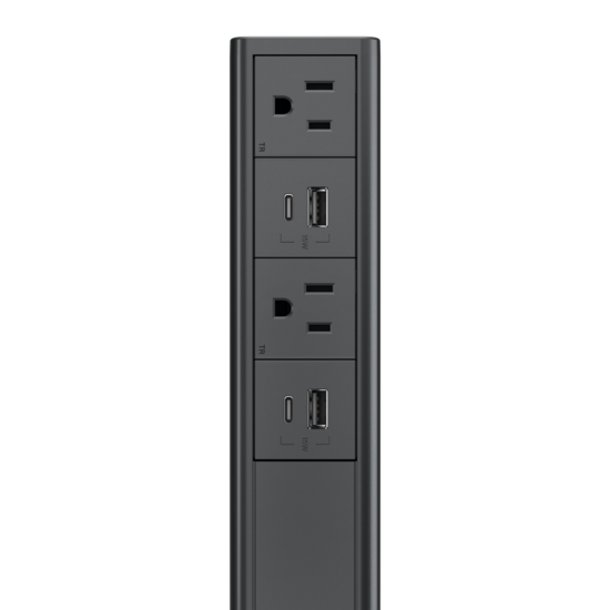 dash Power Tower, Graphite | In-Surface Furniture Power | Furniture ...