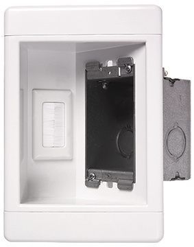 Single-Gang Recessed TV Box with Metal Electrical Box and Low-Voltage ...