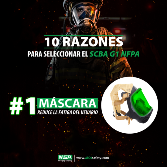 10 razones para seleccionar el Equipo Autónomo SCBA G1 NFPA| MSA ...