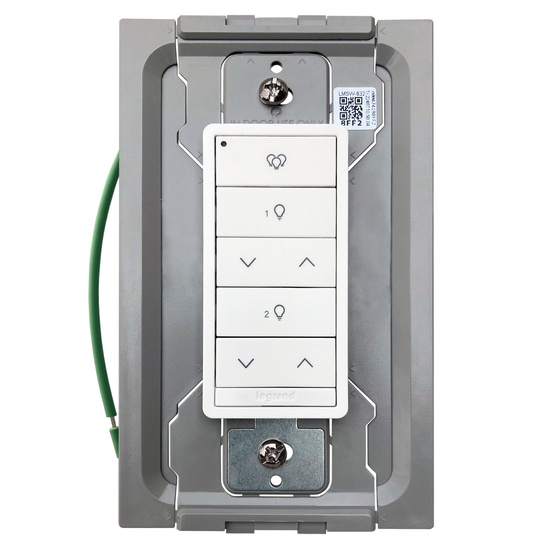 DLM Wireless Slim Switch, 3B 2R, White | Personal Controls | Wireless ...