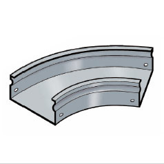 FIBER TROUGH - PREGALV 45 DEG BEND 4x8 | Trough Trays | Cable Tray and ...