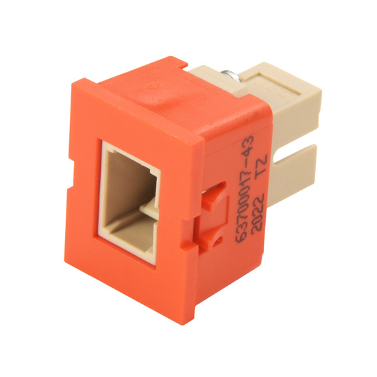 TracJack Module, 1-SC Simplex Multimode, Beige Adapter, Orange Housing ...