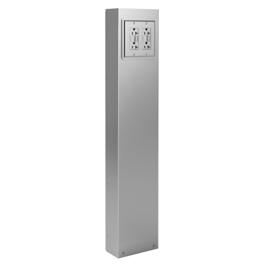 Outdoor Power Pedestal, 2-Gang Device Plate | Outdoor Charging Stations ...