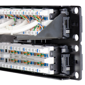 Cat 6A 48 Port Rack Mount Patch Panel | Patch Panels | Data ...