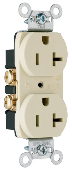 Construction Spec Grade Smooth Face Receptacles, Back and Side Wire ...
