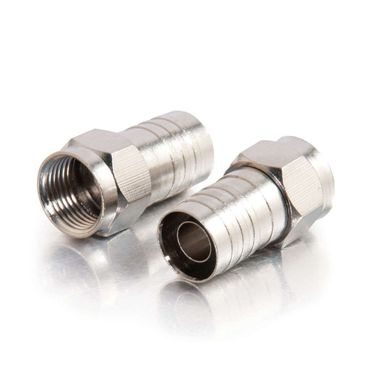 RG6 Hex Crimp F-Type Connector Multipack (10-Pack)
