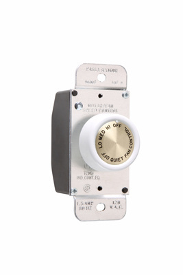 Rotary Fan Speed Control, White | Fan Speed Controls | Light Switches ...