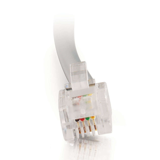 75ft (22.8m) RJ11 Modular Telephone Cable | Modem, Phone and Ethernet ...
