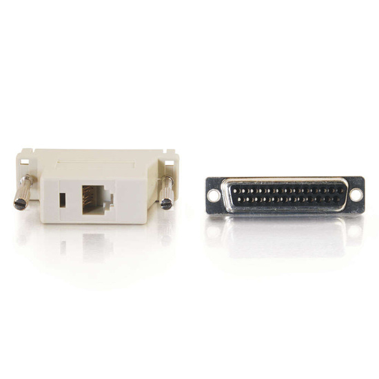 RJ12 to DB25 Male Modular Adapter | Parallel Adapters & Devices | PC ...