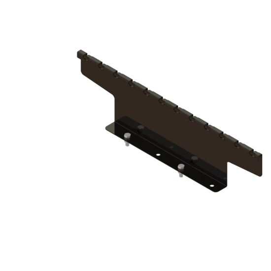MM20 Cable Tray Mounting Bracket - 6 in H for the side of MM20 4-Post ...