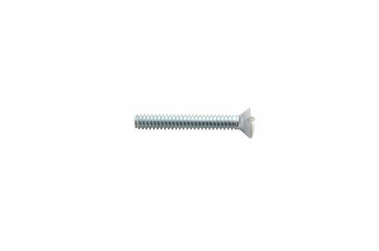Discontinued - Wall Plate Screws, Oval Head Milled Slot, 6x32 Thread, White