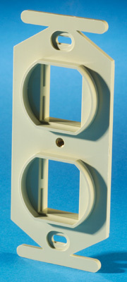 TracJack 106-Type Frame, Two-Port, Electrical Ivory | Workstation ...