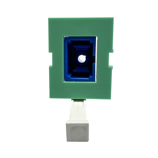 TRACJACK, SC, SIMPLEX, BLUE ADAPTER, FLUSH MOUNT, SINGLE-MODE, LT GREEN ...