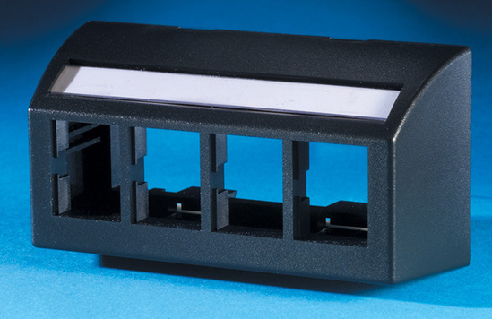 TRACJACK FURNITURE PLATE, BLACK, T569A OPENING | Workstation Plates and ...