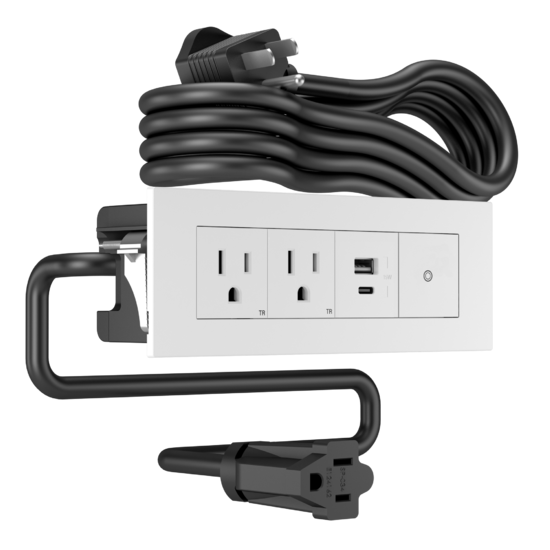 dash Furniture Power Center, 2 Outlet, 1 USB, and 1 Switch, White | In ...