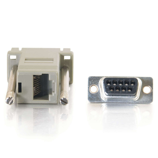 10-pin RJ45 to DB9 Female Serial RS232 Modular Adapter | Serial RS232 ...