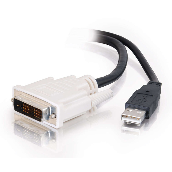 10ft (3m) M1 to DVI-D™ + USB A Cable