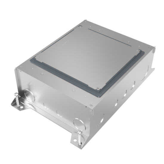 RFBA 10-Gang Rectangular Cover Floor Box | Concrete Floor Boxes | Floor ...