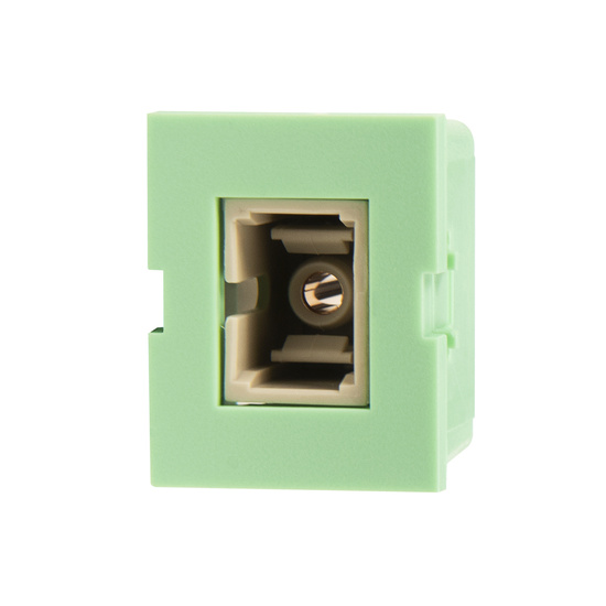 TracJack Module, 1-SC Simplex Multimode, Beige Adapter, Light Green ...