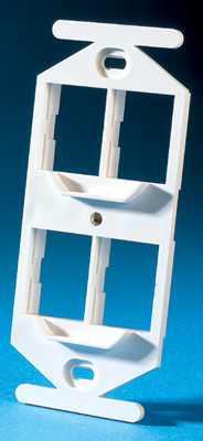 TracJack 106 Type Frame Four-Port - White | Legrand