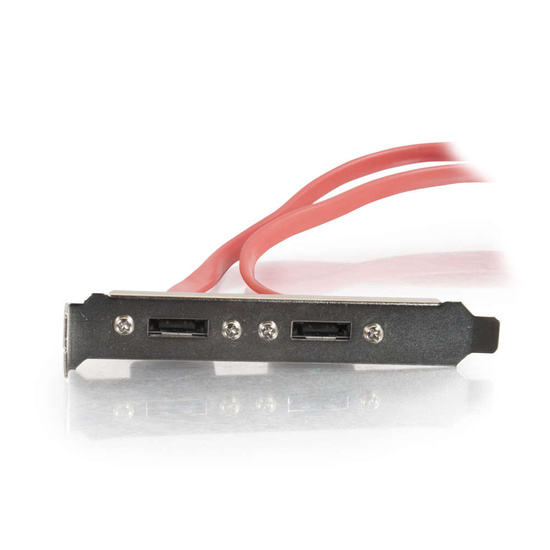 1.6ft (0.5m) Serial ATA to External Serial ATA Dual Port Adapter Cable ...