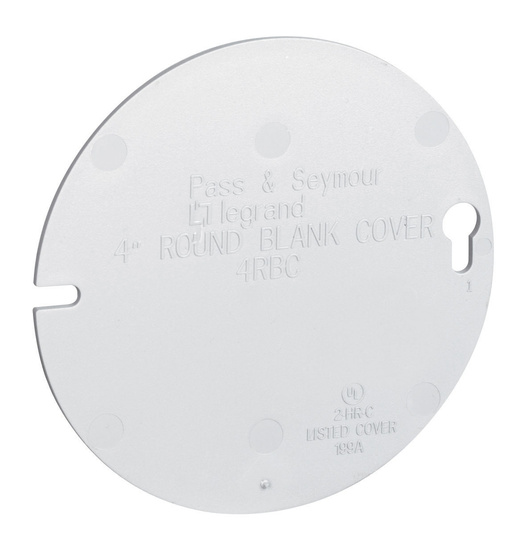 Cover For 4-inch Round Box | Wall Boxes | Electrical Boxes | Wiring Devices