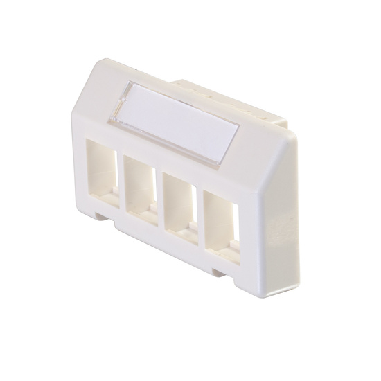 KEYSTONE FURNITURE ADAPTER PLATE, HOLDS 4 KEYSTONE MODULES,FOG WHITE ...