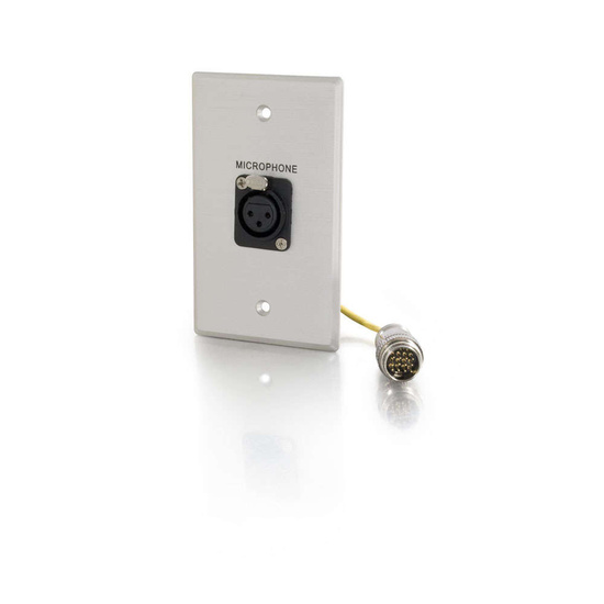 RapidRun® Single Gang XLR - Brushed Aluminum