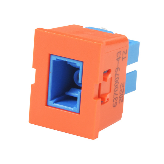 TRACJACK, SC, SIMPLEX, BLUE ADAPTER, FLUSH MOUNT, SINGLE-MODE, ORANGE ...